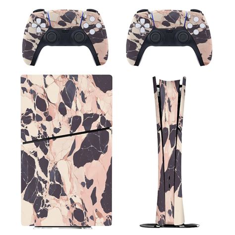 Marble Texture Ps5 Ps5 Pro Ps5 Slim Digital Disc Skin Sticker For