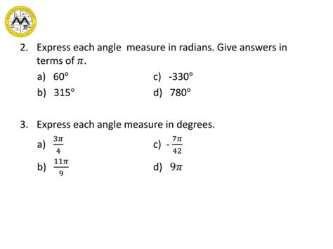 Angles Triangles Of Trigonometry Pre Calculus Pdf