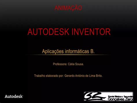 PPT Animação Autodesk inventor PowerPoint Presentation free download ID
