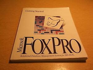 Microsoft Foxpro Management System For MS DOS Getting Started Guide 375465 EBay