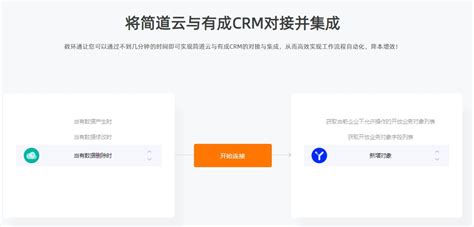 简道云添加数据同步至有成crm