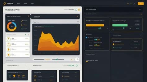 modern dashboard analytics interface premium ai generated image