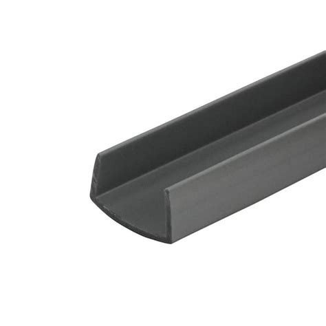 Outwater 38 In D X 34 In W X 72 In L Silver Rigid Pvc Plastic U