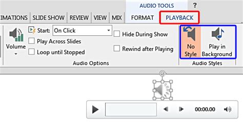 audio styles in powerpoint 2013 for windows
