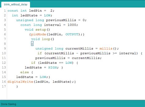 Arduino Blink Without Delay Explained Tutorial Ettron Books
