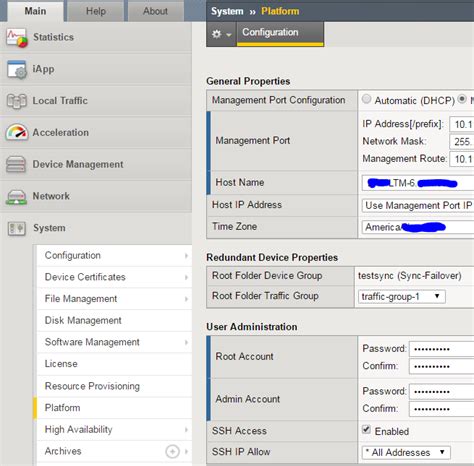 why is difference between two interface of gui f5 devcentral