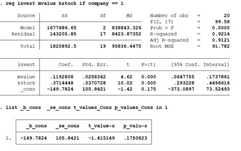 getting p values and t values with asreg stata professor your