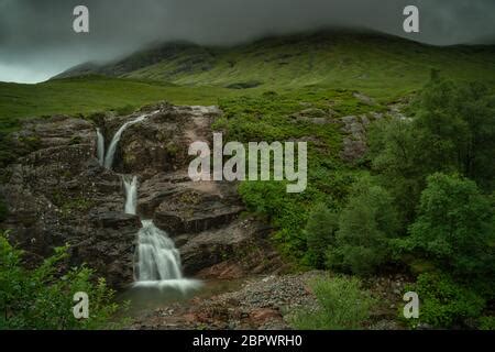 The Meeting Of The Three Waters Waterfall In Glencoe Highlands Of