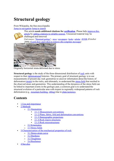 Structural Geology Structural Geology Structural Geology Structural Geology Structural Geology