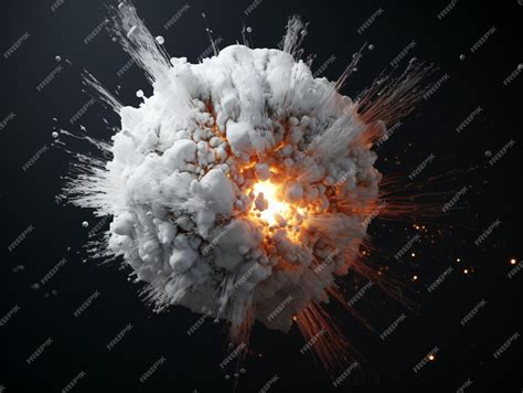 Premium Photo X Particle Plugin Production White Sphere Dissipation