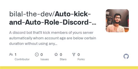github bilal the dev auto kick and auto role discord bot a discord