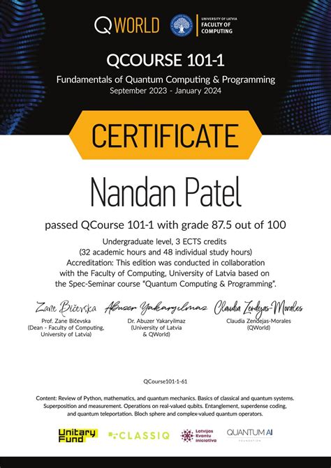 Nandan Patel On Linkedin Hello Connections Glad To Announce That I Successfully Completed The Qkd…