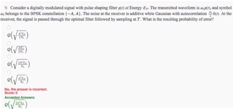 solved 1 consider a digitally modulated signal with pulse