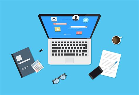 Ux Ui 개발 노트북 데스크톱 0명에 대한 스톡 벡터 아트 및 기타 이미지 0명 개념 개념과 주제 Istock