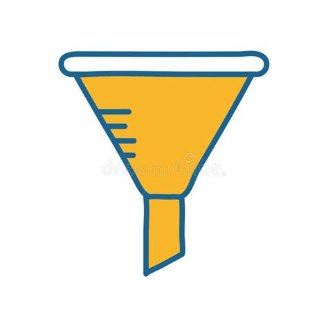 Science Funnel Line And Fill Style Icon Vector Design Stock Vector Illustration Of Icon