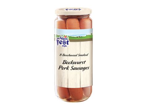 Alpenfest Beechwood Smoked Pork Bockwurst Lidl Great Britain Specials Archive