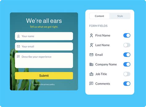 Online Form Builder Form Creator Visme