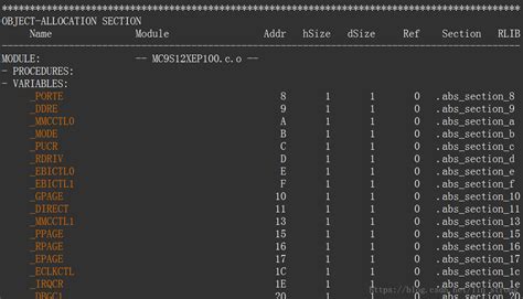 codewarrior的map文件详解 codewarrior10 7的map文件 csdn博客
