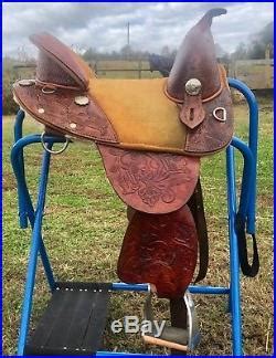 14 Hilason Treeless Barrel Saddle Western Saddleswestern Saddles