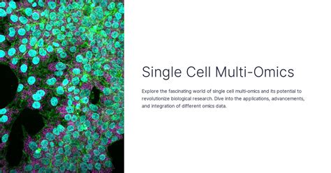 Single Cell Multi Omics