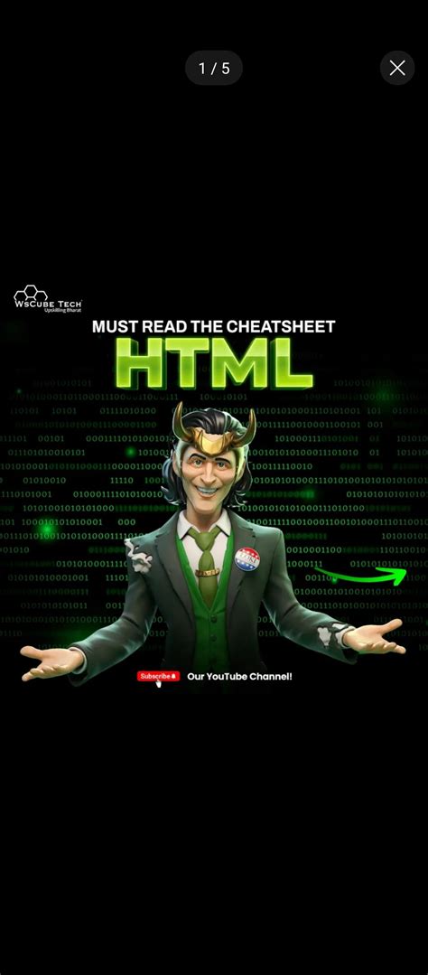Prahlad Kumar On Linkedin Creating An Html Cheatsheet Can Be Quite