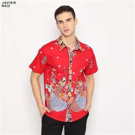 Jual Evercloth Javier Kemeja Batik Pria Lengan Pendek Vm Cheongsam