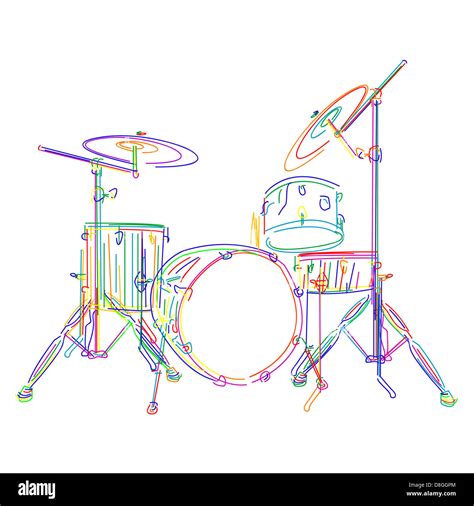 Silhouette Isolated Drum Kit Hi Res Stock Photography And Images Alamy