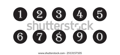 Bullet Point Circle Number Font Icon Stock Vector Royalty Free Shutterstock