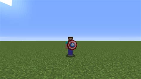 Updated Captain America Shield Minecraft Texture Pack