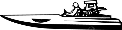 Speedboat 02 Vinyl Ready Graphics Ready Vehicles Vector Png And