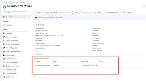 创建intune策略以配置和管理 windows laps microsoft learn