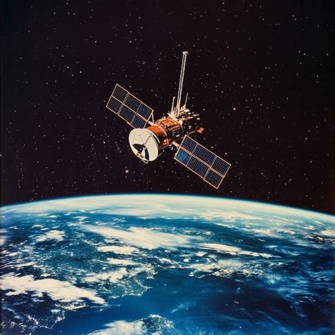 A Satellite Constellation In Orbit Providing Global Communications Premium Ai Generated Image