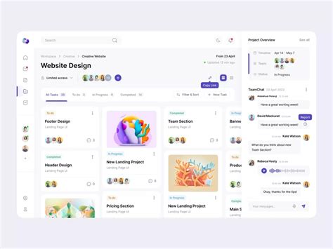 Project Management Dashboard Presentation Slides Design Project Management Dashboard Landing