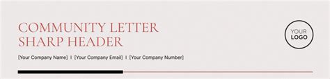 Community Letter Sharp Header Templates Edit Online And Download
