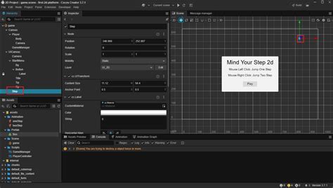 Quick Start Making Your First 2d Game Cocos Creator