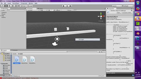 Enemy Script Error Questions And Answers Unity Discussions