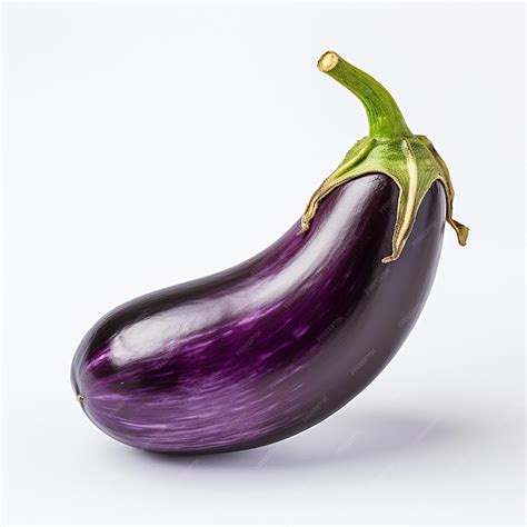 Premium Photo A Closeup Aubergine Isolated On White Background