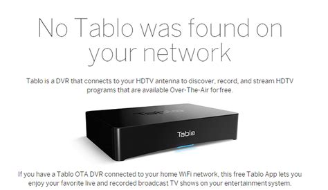 Cannot Find Tablo Support And Troubleshooting Tablotv