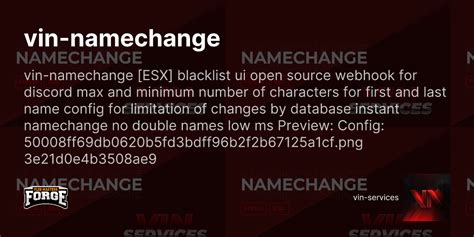 Pleb Masters Forge Hub Vin Namechange