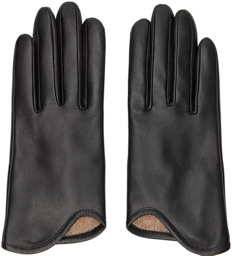 Mame Kurogouchi Black Leather Gloves Mame Kurogouchi