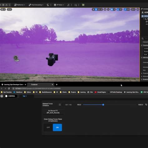 Virtual Production Stage Tools Controlling Virtual Camera Attributes