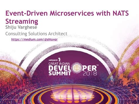 event driven microservices with nats streaming ppt