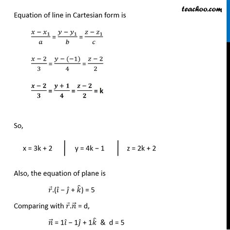 Question Find Distance Of Point From Point Of Inter