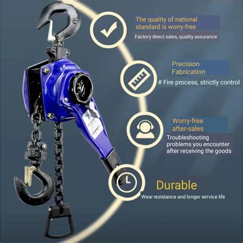 Chain Type Ratchet Puller Pulley Windlass Lifting Large Cargo