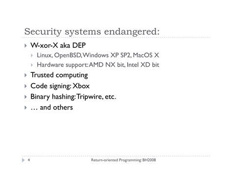 Return Oriented Programming Exploits Without Code Injection Pdf Operating Systems