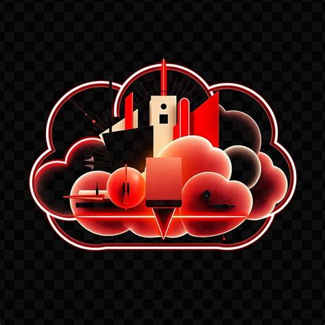 Constructivist Cloud Assembled With Geometric Shapes Industrial Materials And Abstract Forms