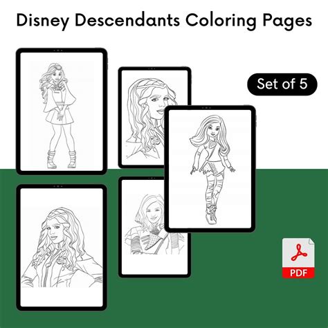 Descendants 3 Coloring Pictures Descendants Coloring Pages Free And