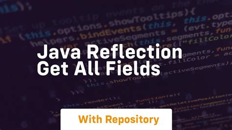 Java Reflection Get All Fields YouTube