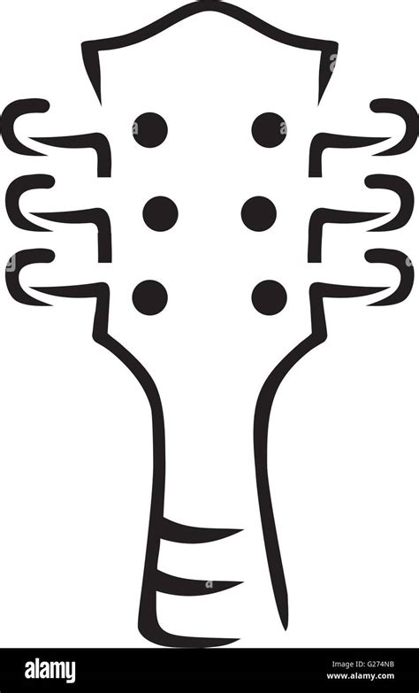 Classical Guitar Head Stock Vector Images Alamy