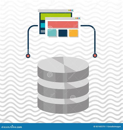 data base web page stock illustration illustration of database 83160370
